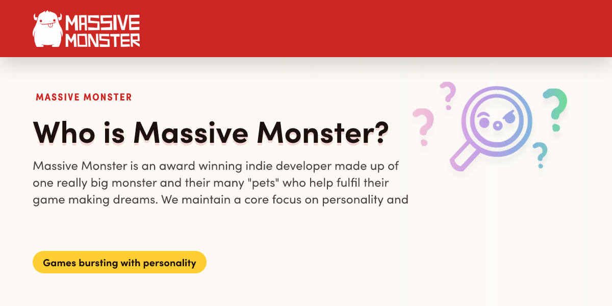 About · Massive Monster